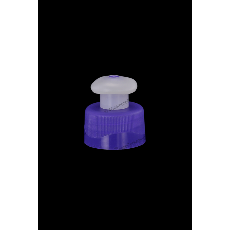 28/410 Plastic Ribbed Push Pull Cap Closure for Bottle Packaging